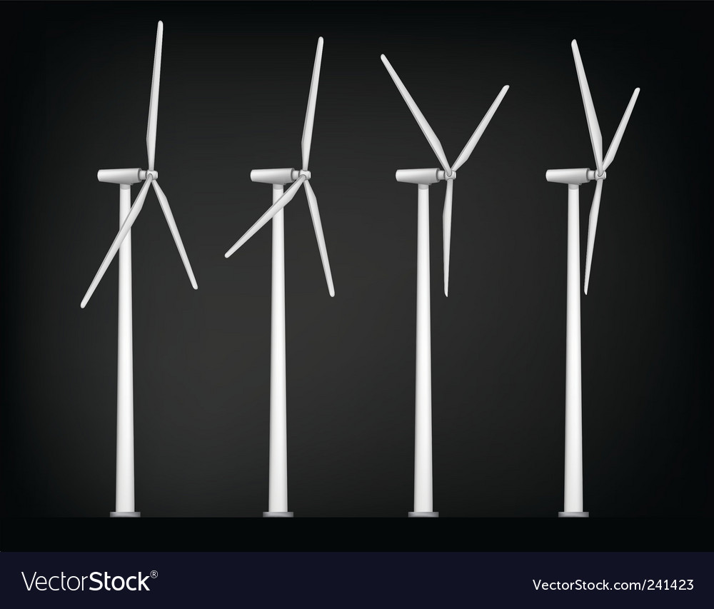 Windmill Royalty Free Vector Image - VectorStock