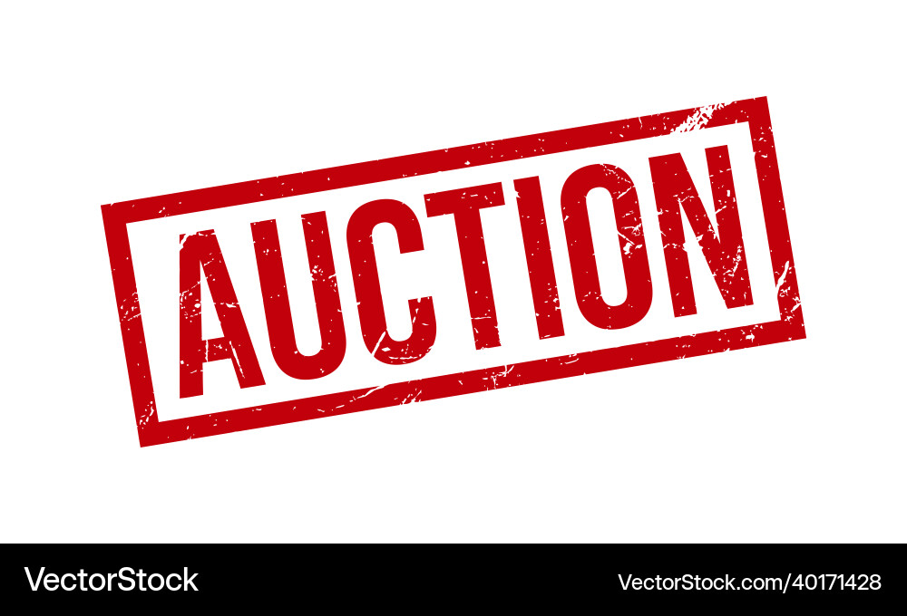 Auction rubber stamp grunge stamp seal Royalty Free Vector