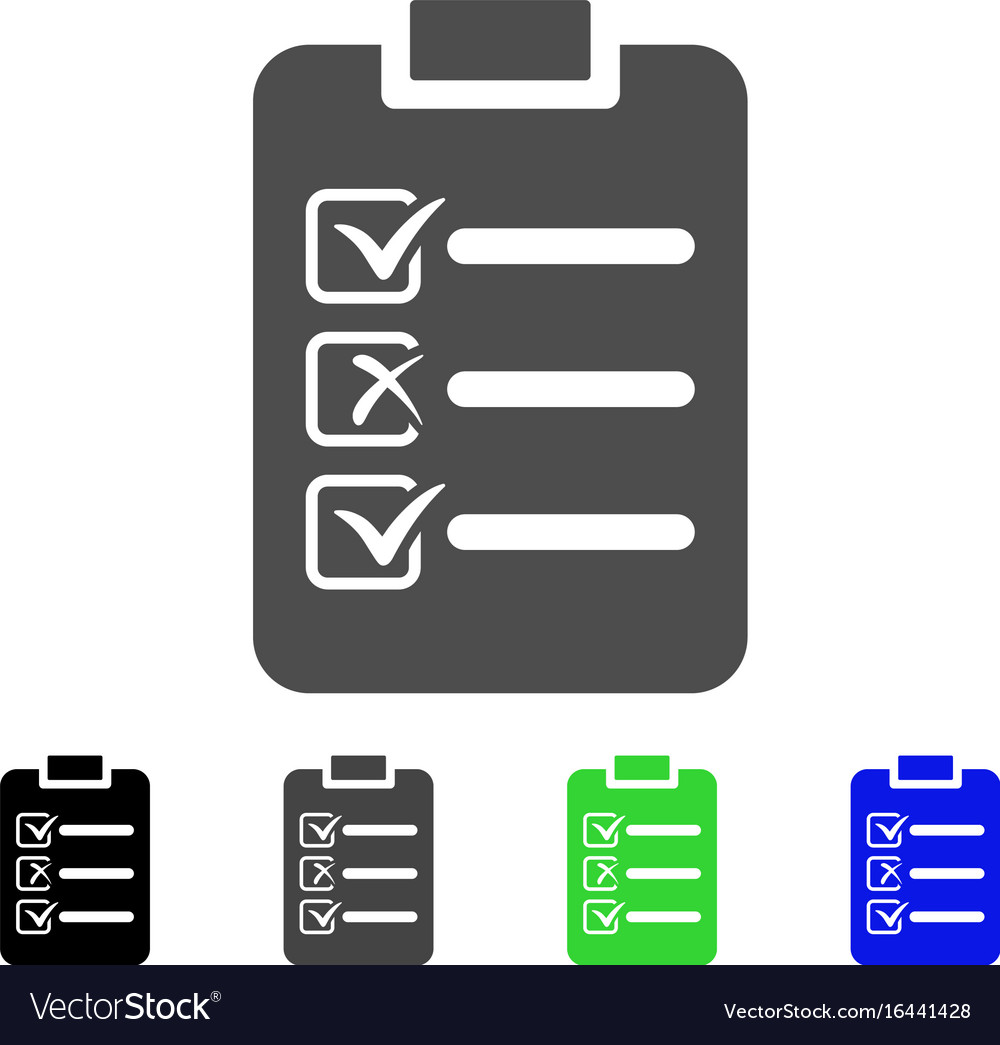 Check list flat icon Royalty Free Vector Image Check list flat icon Royalty Free Vector Image