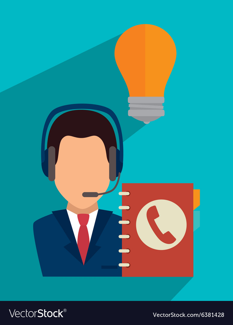 Customer service and technical support Royalty Free Vector