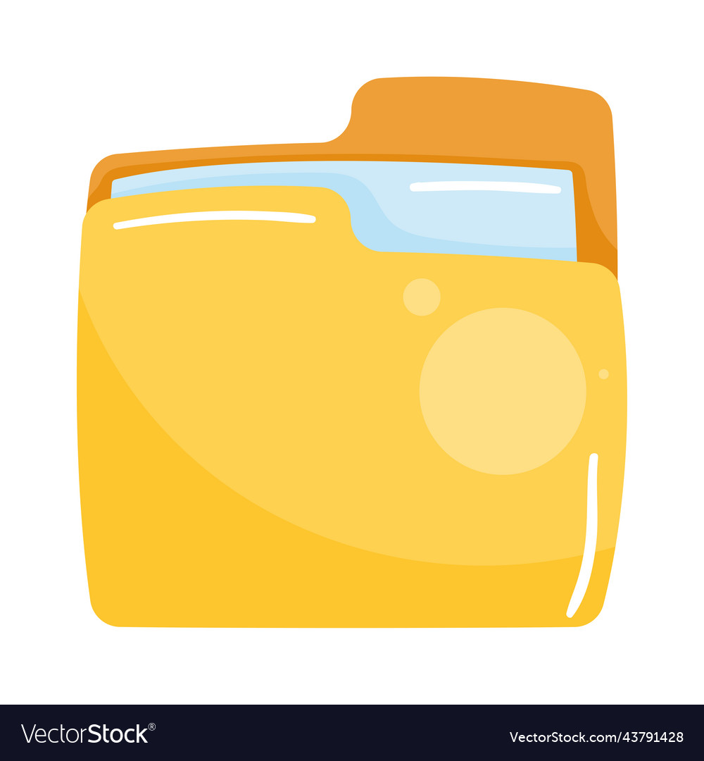 Folder file documents Royalty Free Vector Image