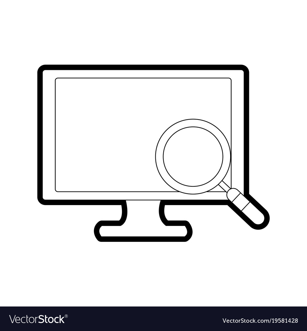Isolated computer design Royalty Free Vector Image