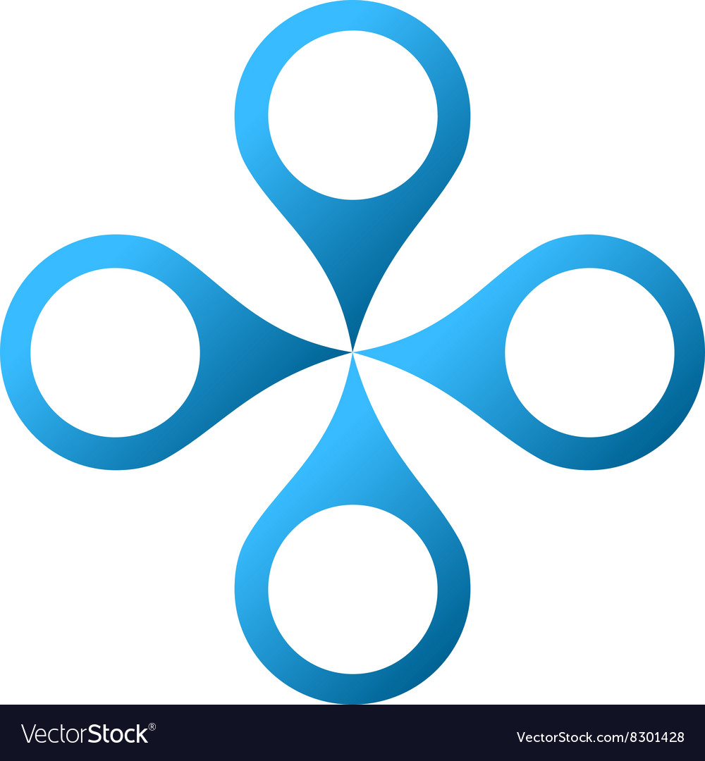 Map markers gradient icon Royalty Free Vector Image