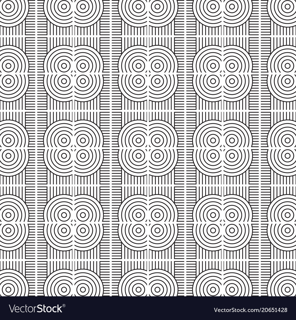 Monochrome geometric graphic pattern Royalty Free Vector