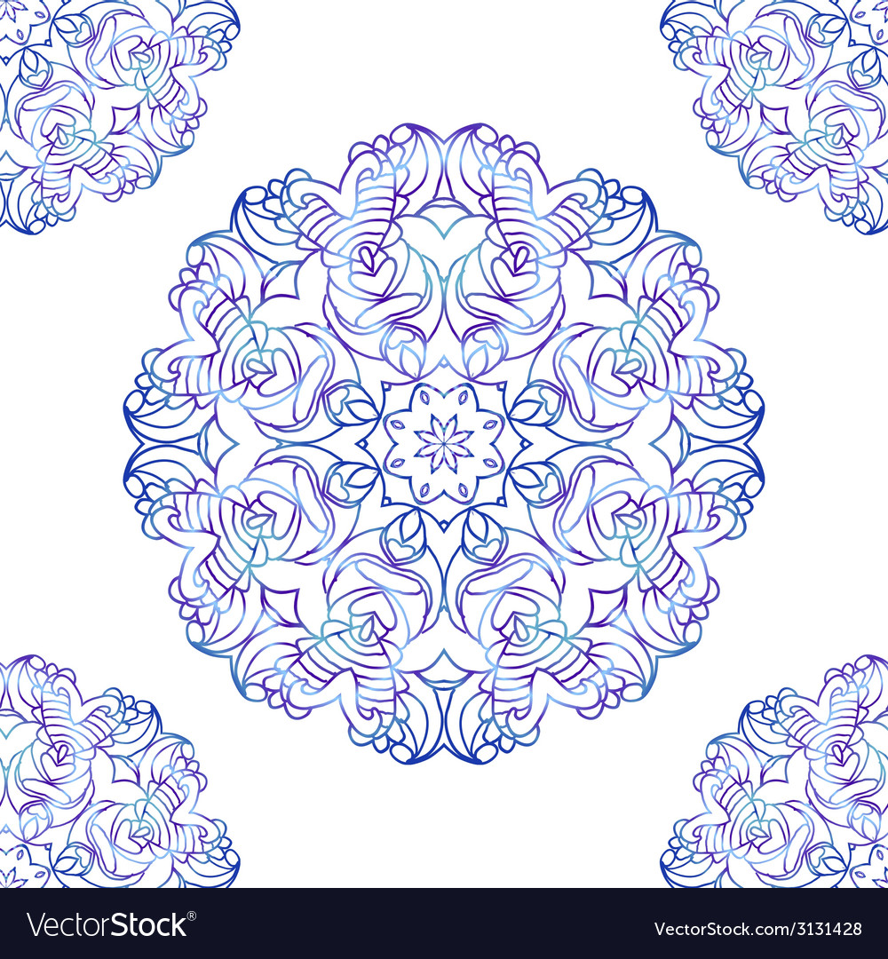 With colored circular patterns Royalty Free Vector Image