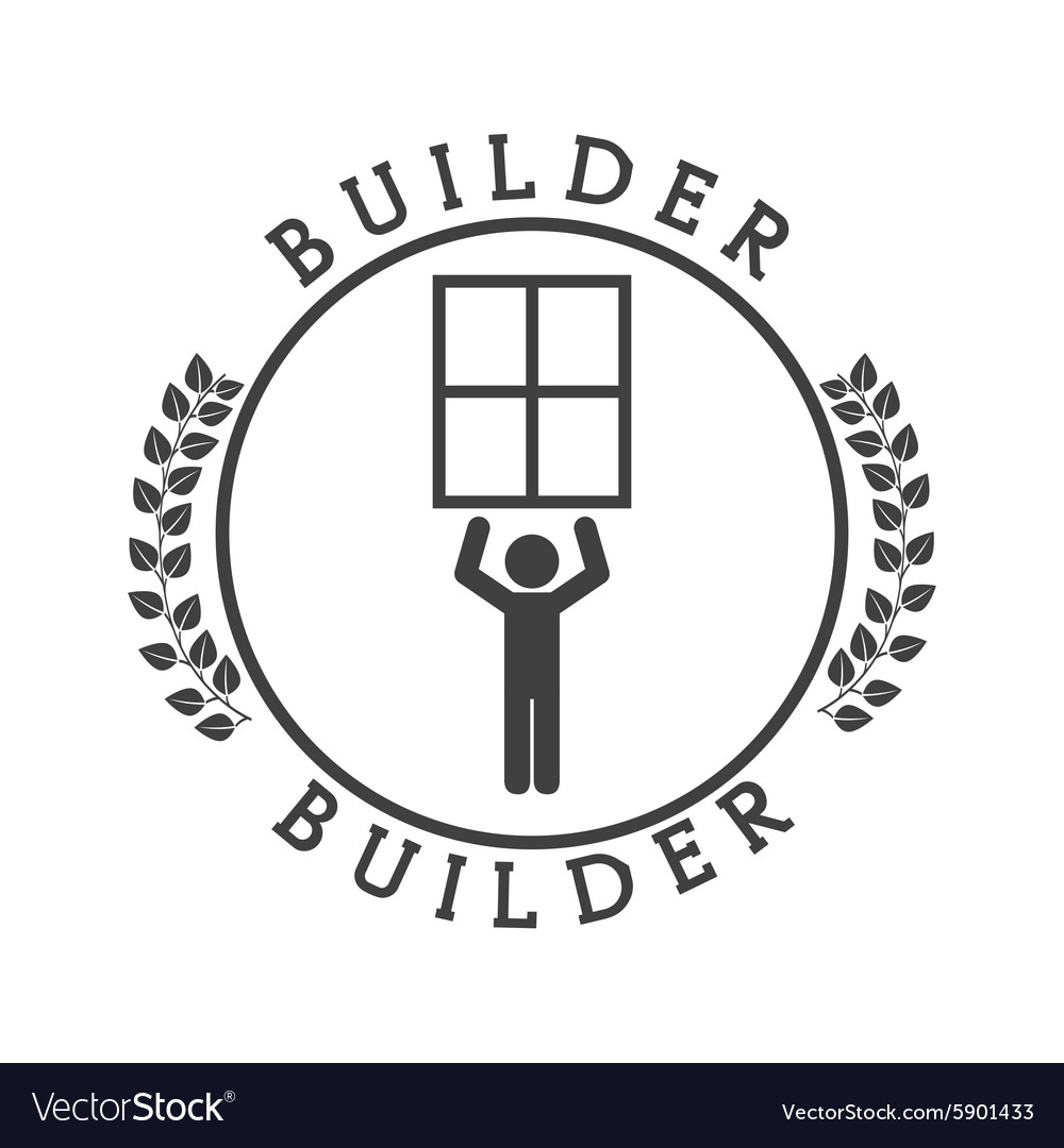 Builder icon Royalty Free Vector Image - VectorStock