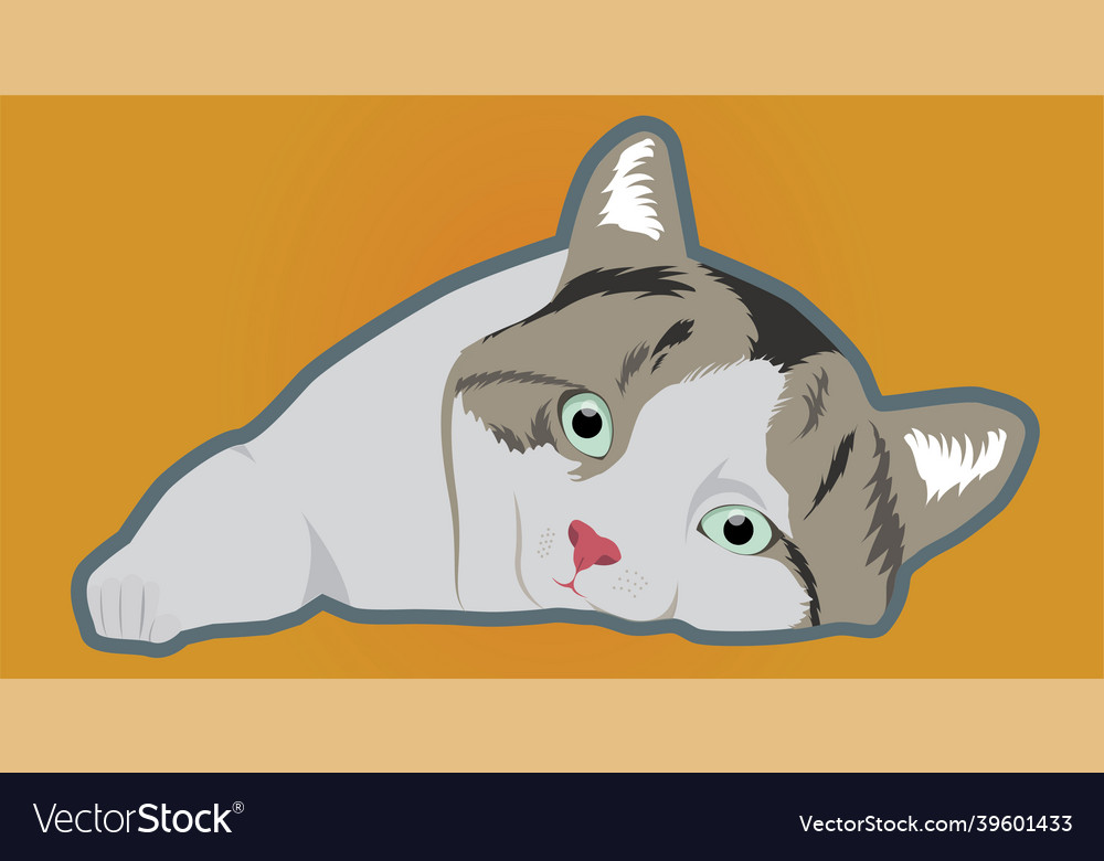 Catnap Royalty Free Vector Image - VectorStock
