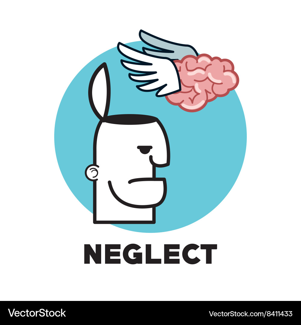 Graphic design of neglect Royalty Free Vector Image