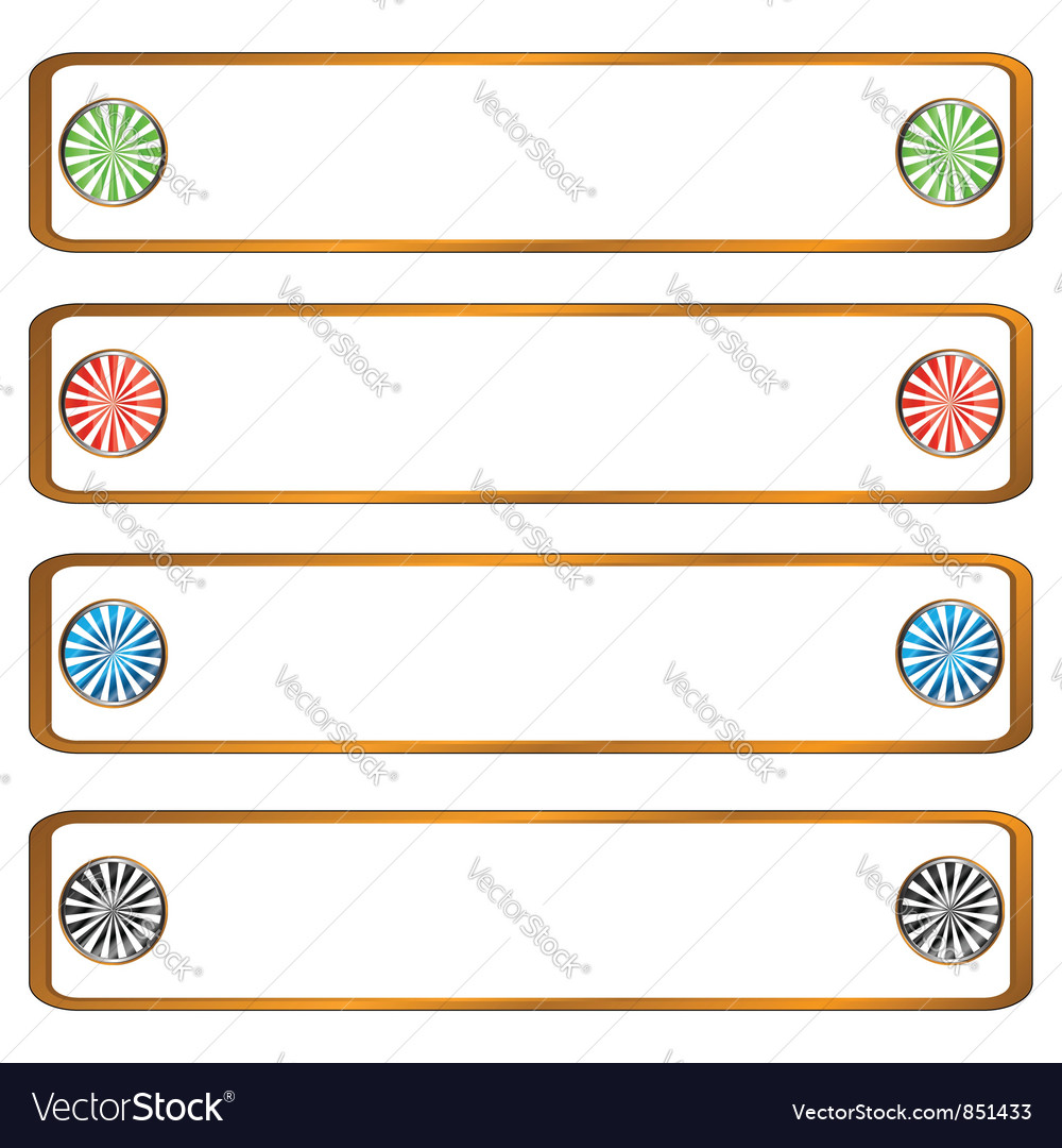 Original four frameworks Royalty Free Vector Image