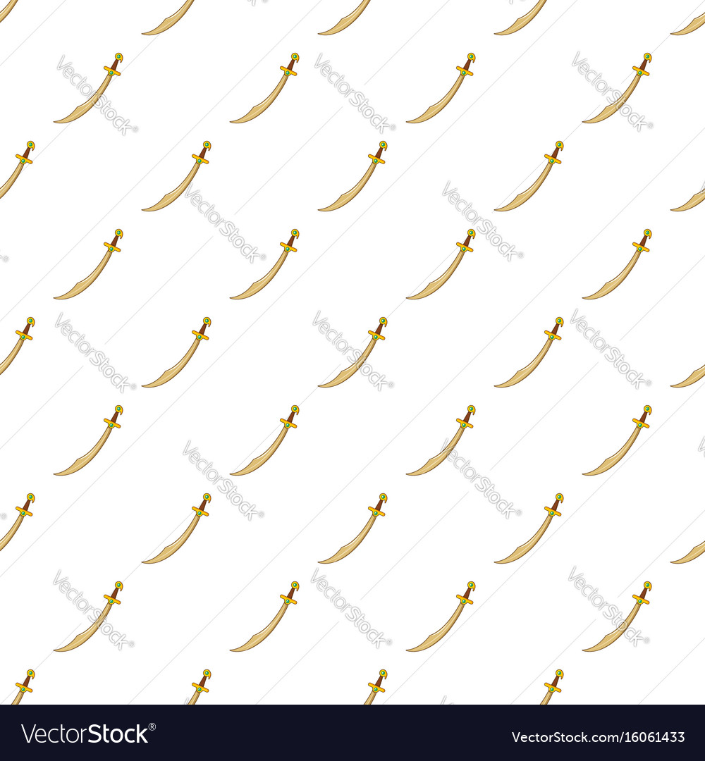 Scimiter sword pattern Royalty Free Vector Image
