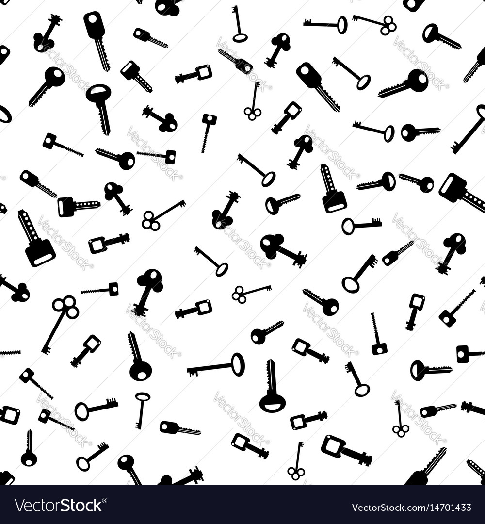 Seamless key pattern Royalty Free Vector Image