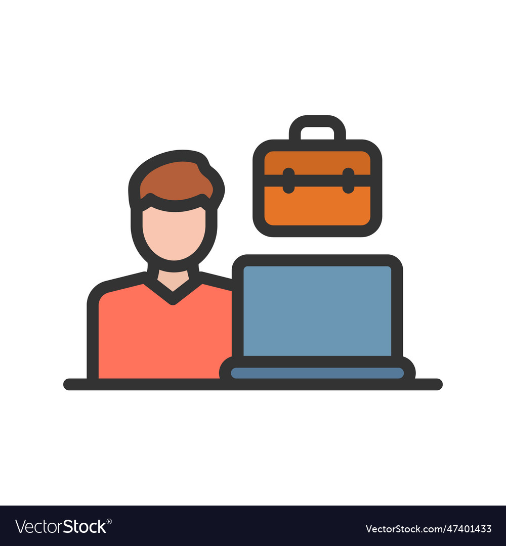 Work icon image Royalty Free Vector Image - VectorStock