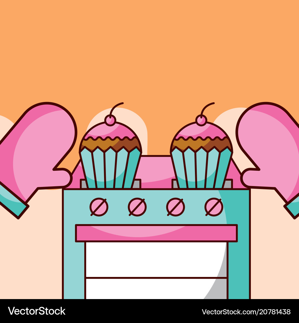 Bakery and dessert products concept Royalty Free Vector