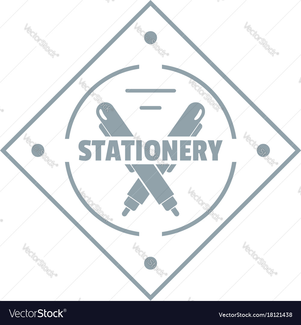 Creativity Stationery Logo Simple Gray Style Vector Image creativity-stationery-logo-simple-gray-style-vector-image