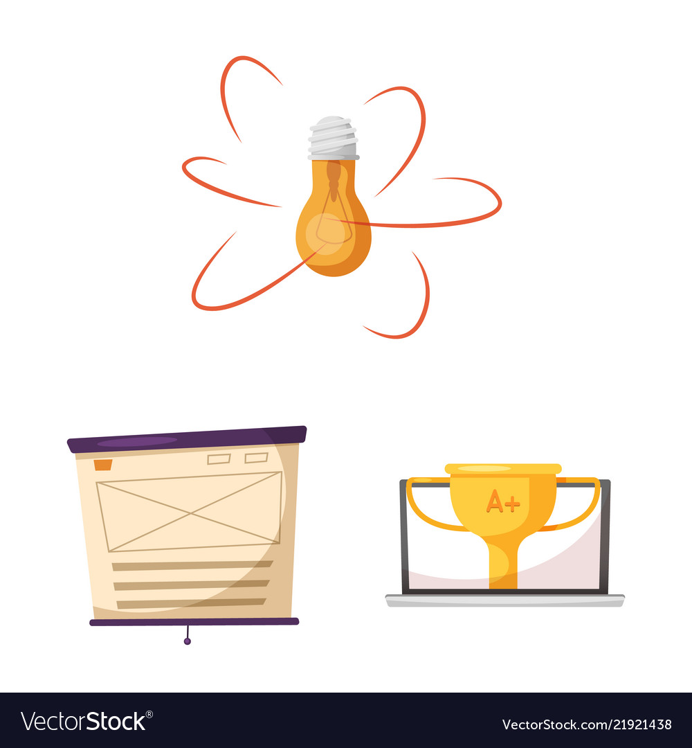 Design of education and learning icon set Vector Image
