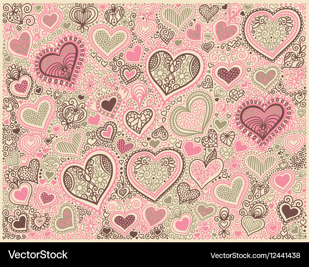 Heart shape background in pastel colors Royalty Free Vector
