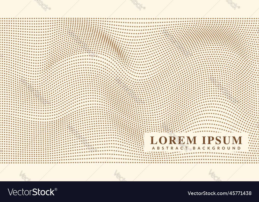 Rustic wavy dashed line pattern abstract Vector Image