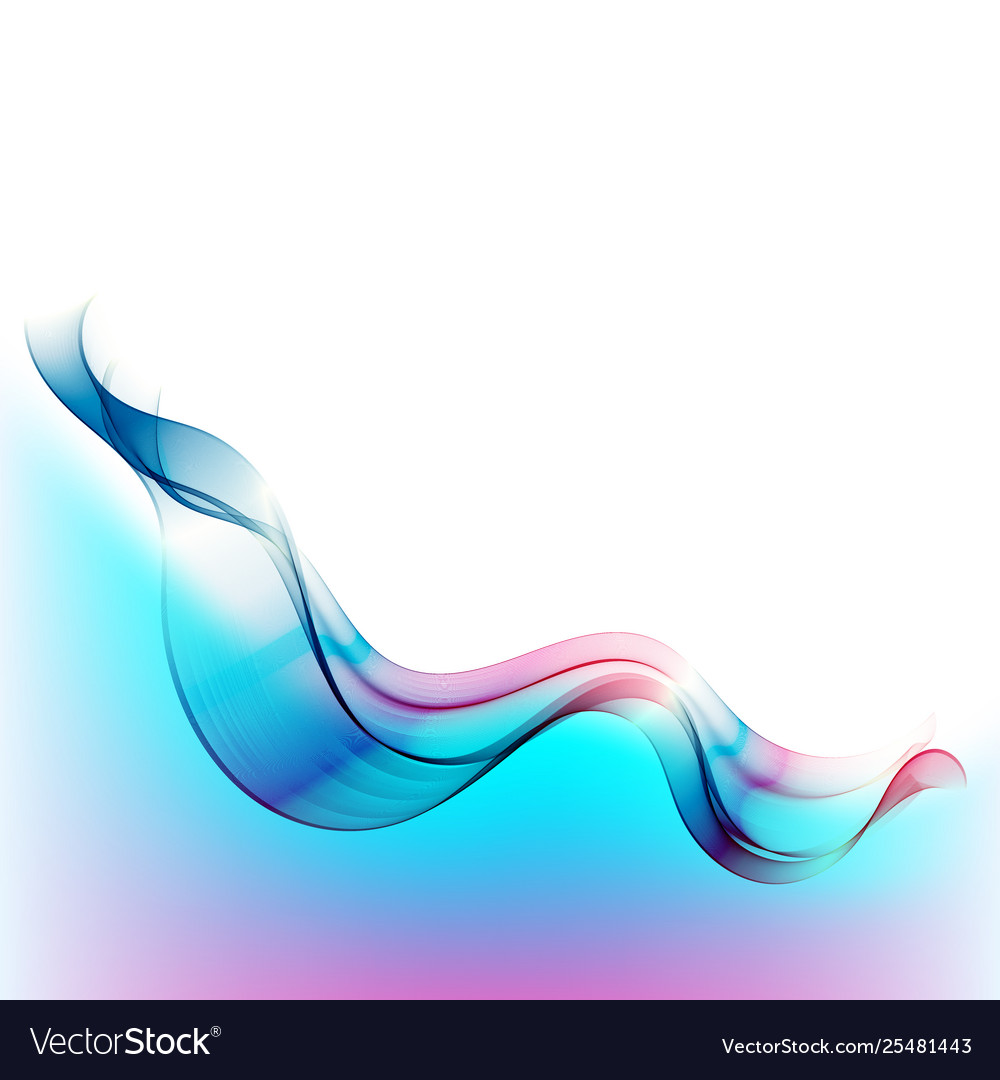 Abstract background color flow waved lines Vector Image
