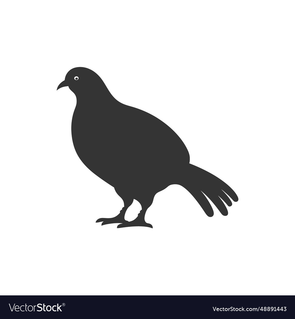 Capercaillie bird icon Royalty Free Vector Image Capercaillie bird icon Royalty Free Vector Image
