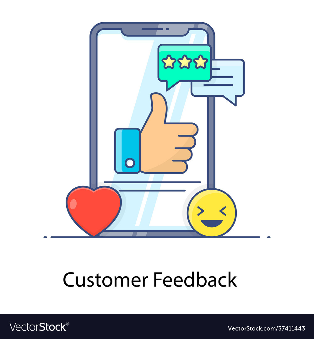 Customer feedback Royalty Free Vector Image - VectorStock