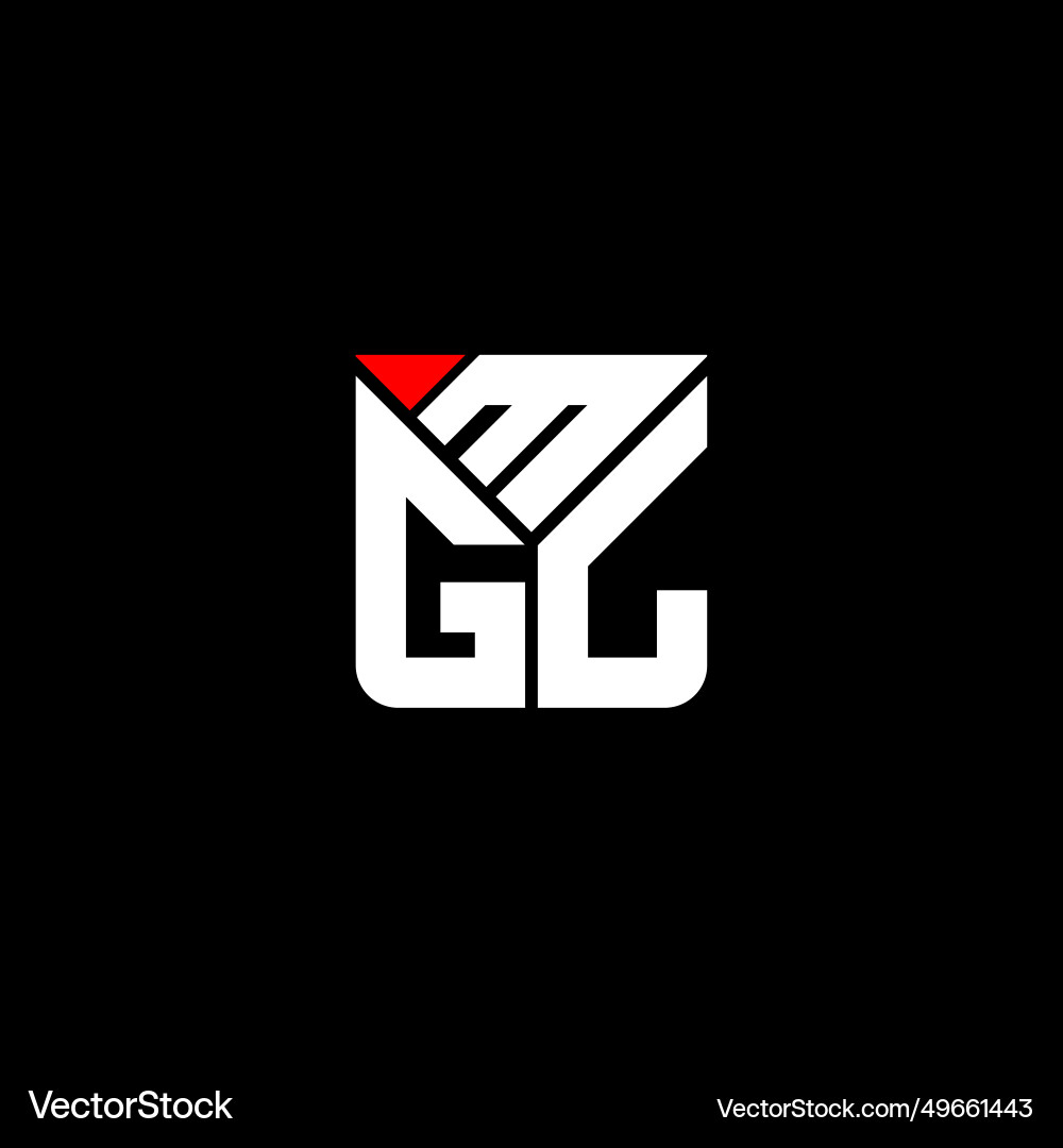 Mgl letter logo design simple and modern Vector Image