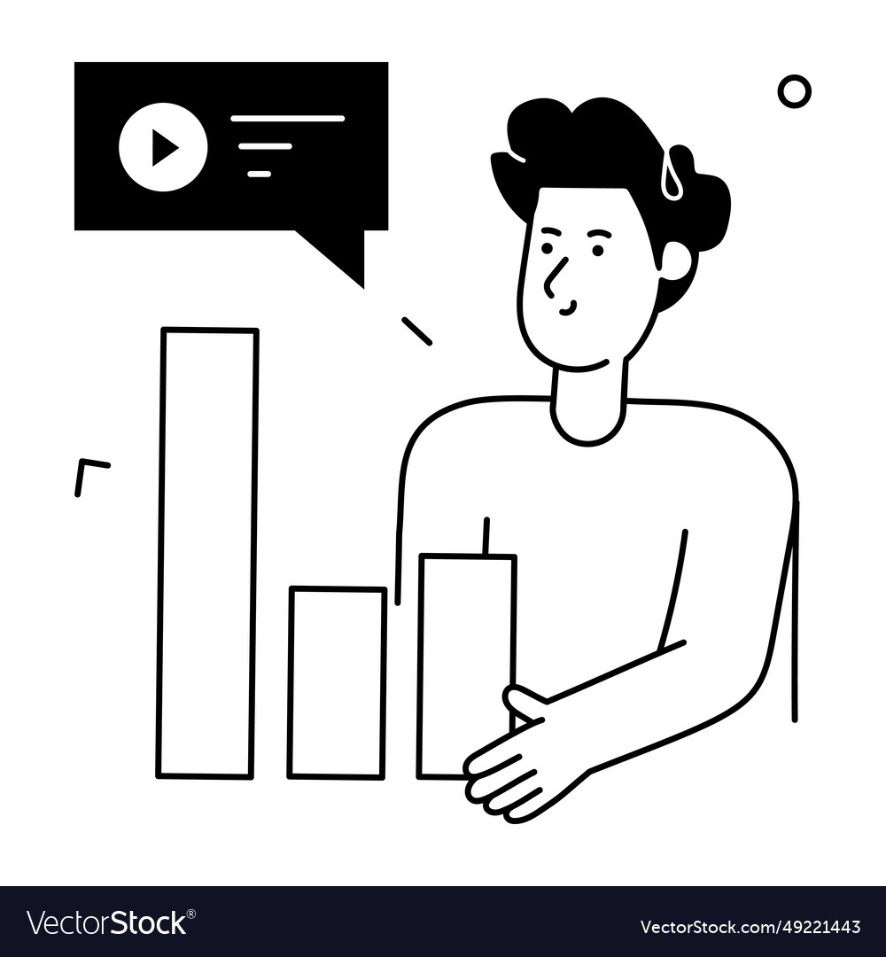 Video analytics Royalty Free Vector Image - VectorStock