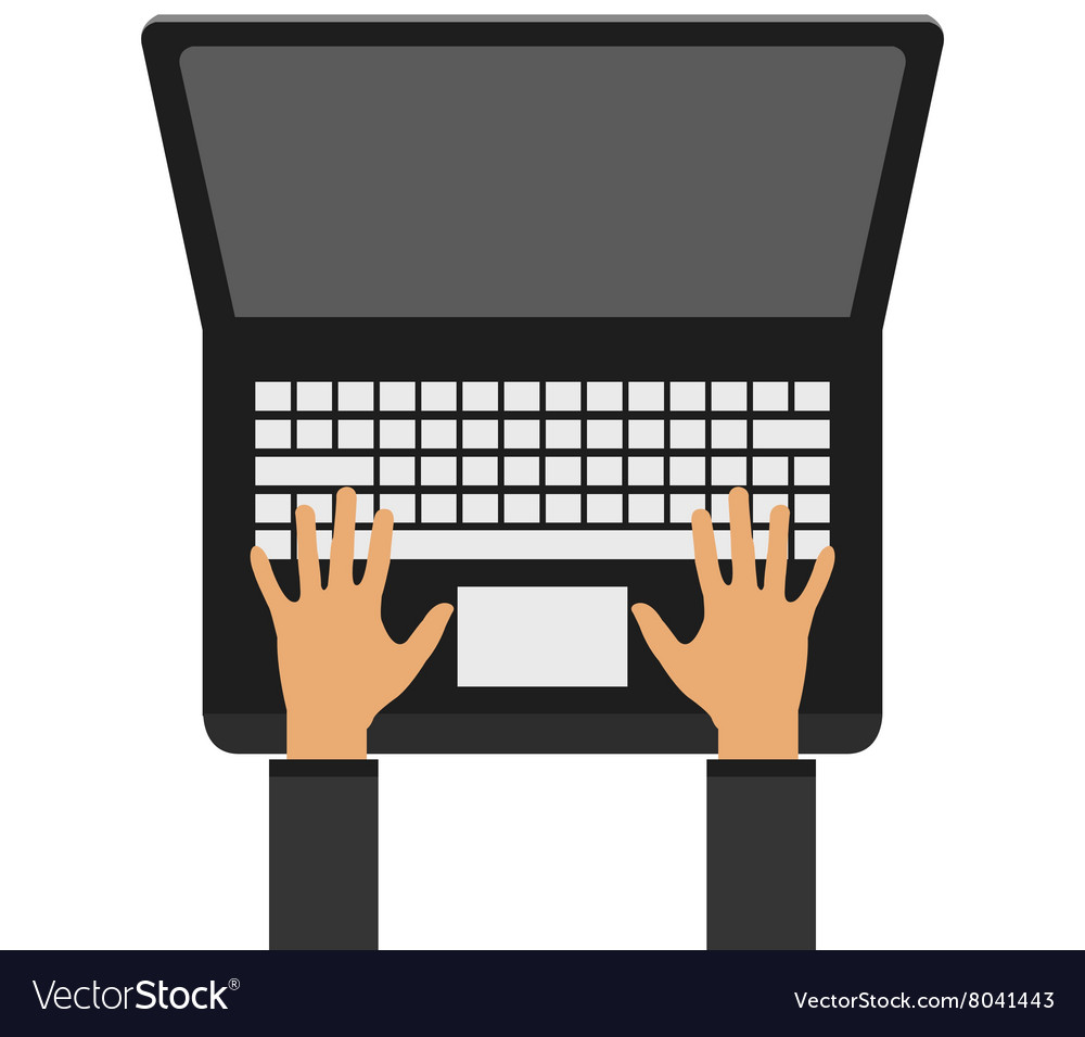 Write to your computer Royalty Free Vector Image