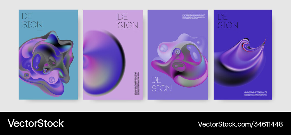 Abstract colorful liquid and fluid colors Vector Image