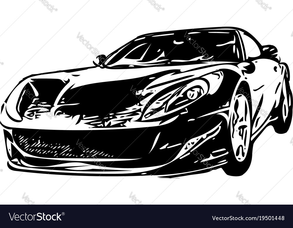 Concept sportscar vehicle silhouette Royalty Free Vector Concept sportscar vehicle silhouette Royalty Free Vector