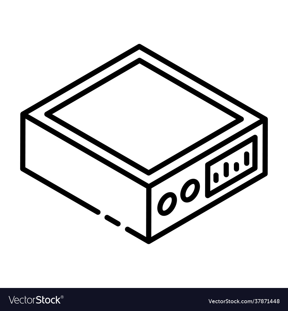 Dataserver box Royalty Free Vector Image - VectorStock