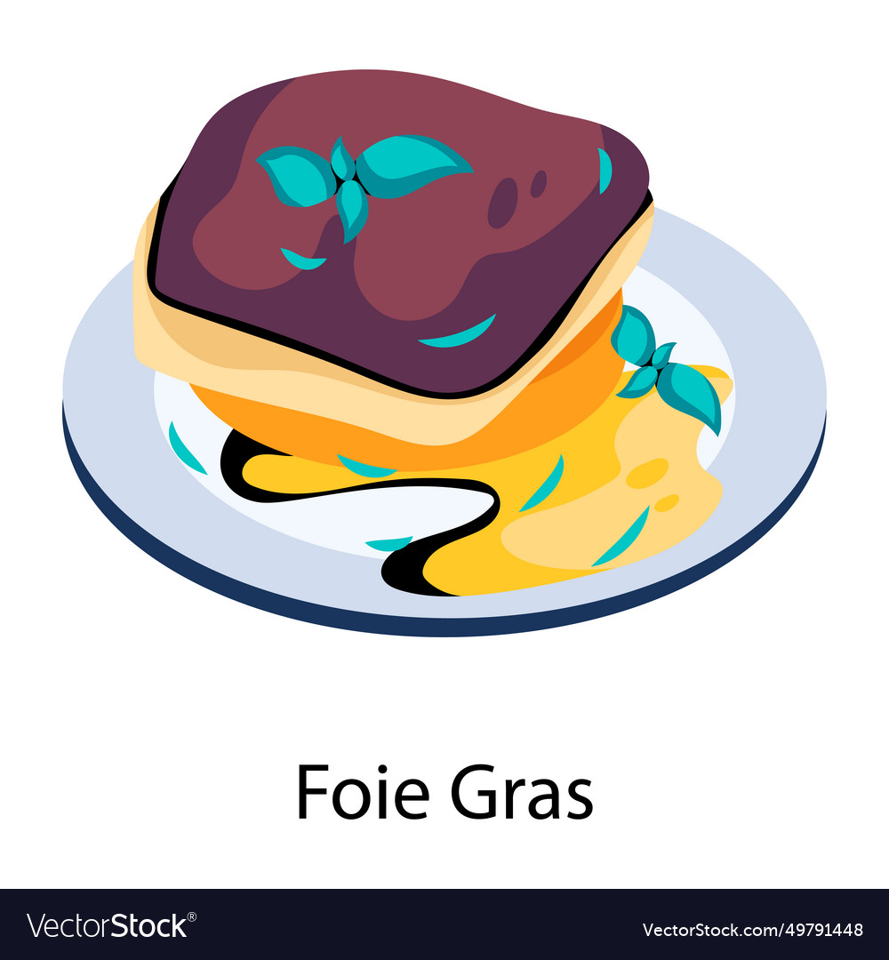 Foie Gras Royalty Free Vector Image Vectorstock