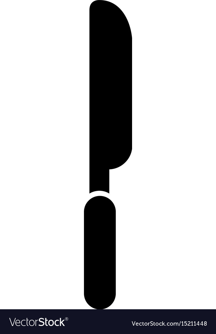 Knife cutlery isolated icon Royalty Free Vector Image