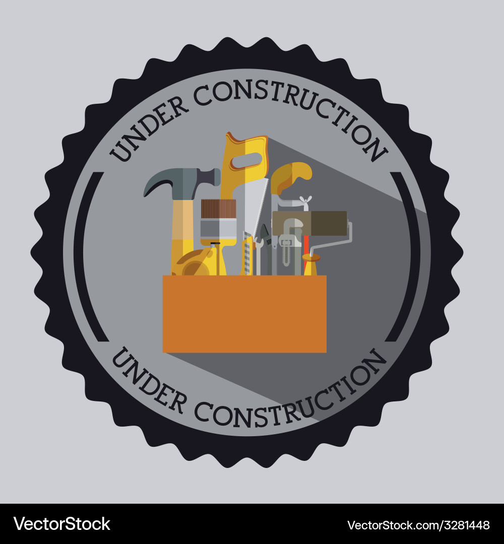 Tools design over gray background Royalty Free Vector Image