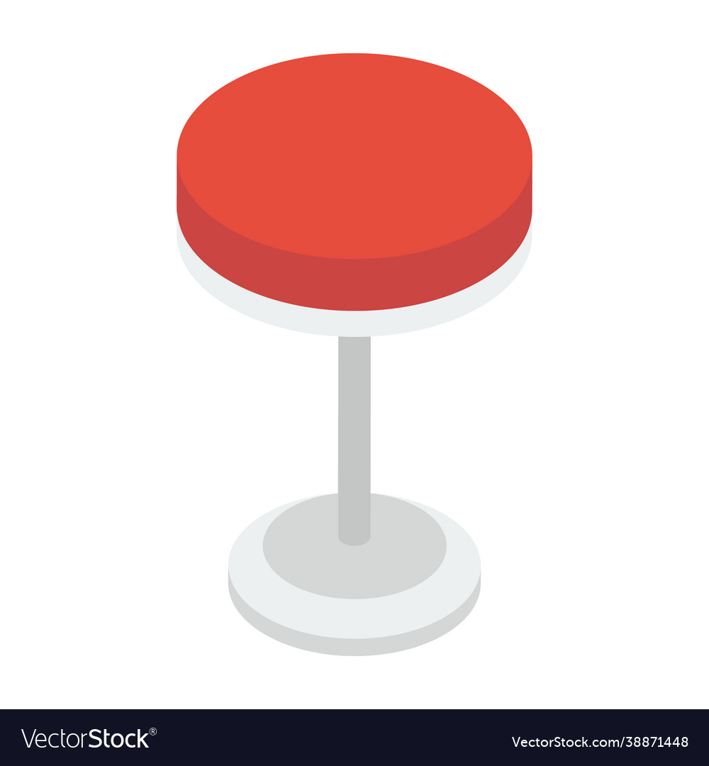 Vanity stool Royalty Free Vector Image - VectorStock