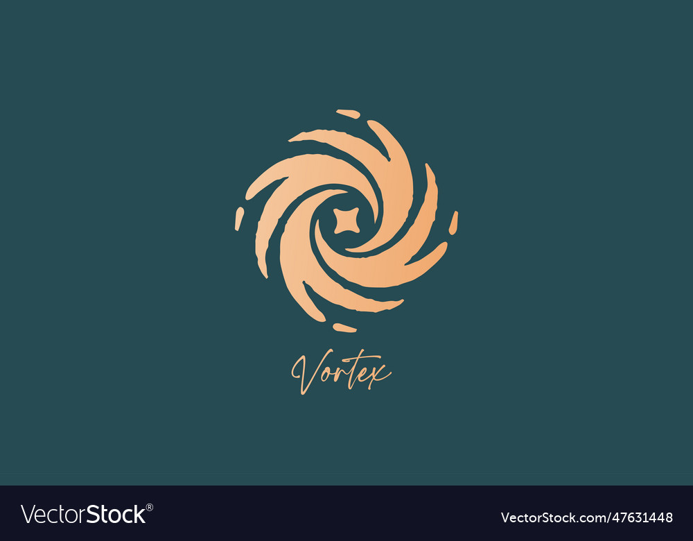 Vortex logo design celestial logo star logo Vector Image Vortex logo design celestial logo star logo Vector Image