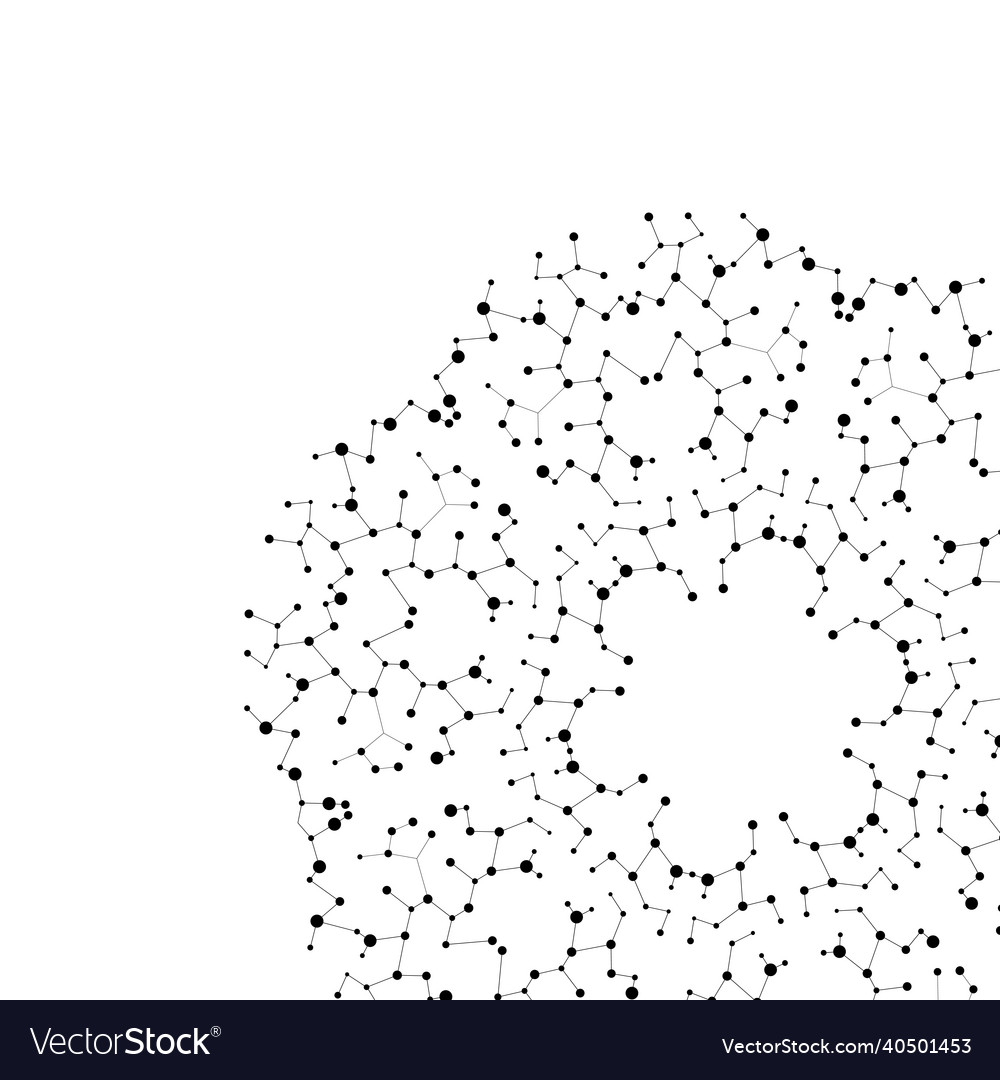 Abstract circle pattern structure Royalty Free Vector Image