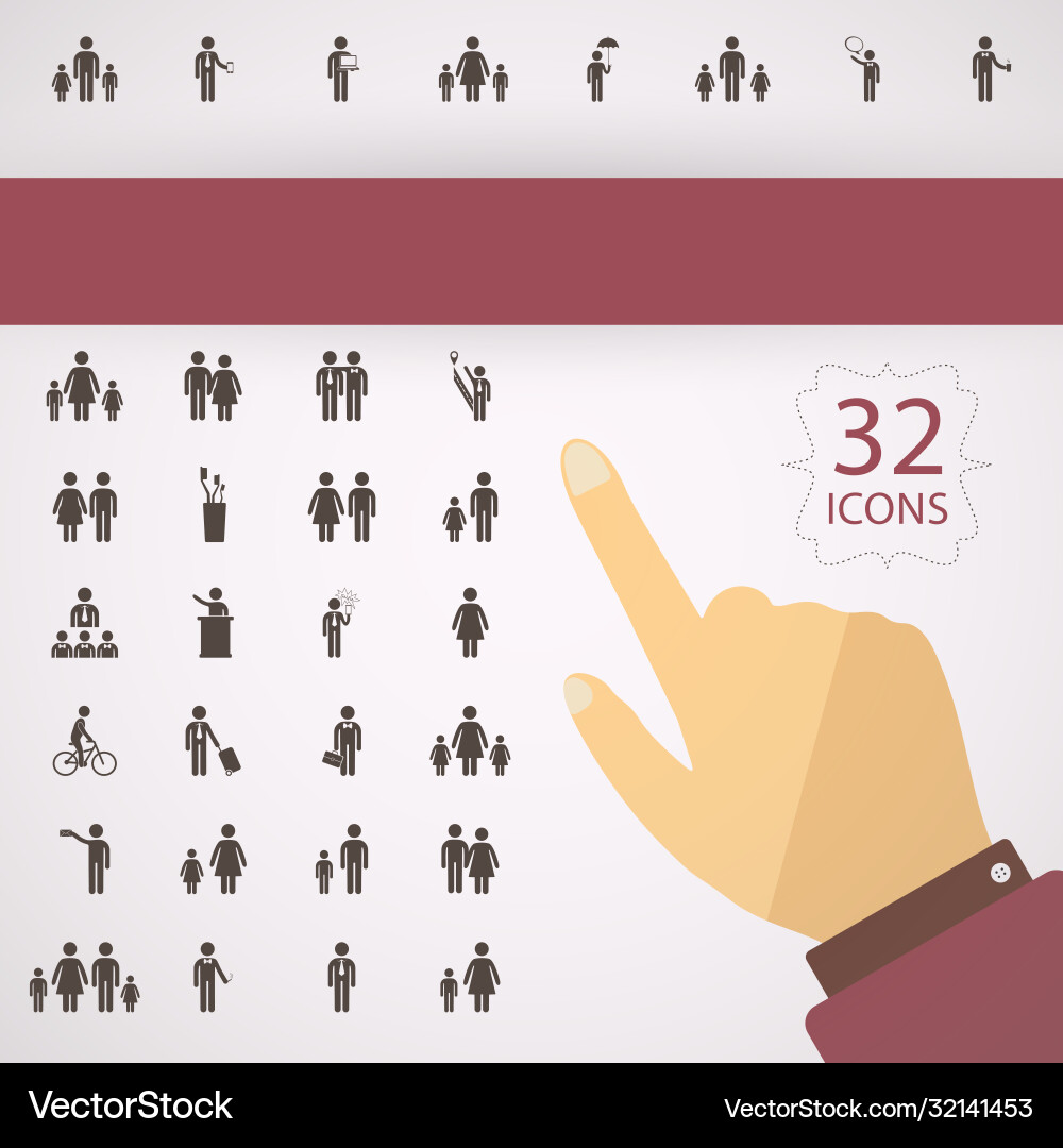 Assembly people silhouettes stick figure Vector Image