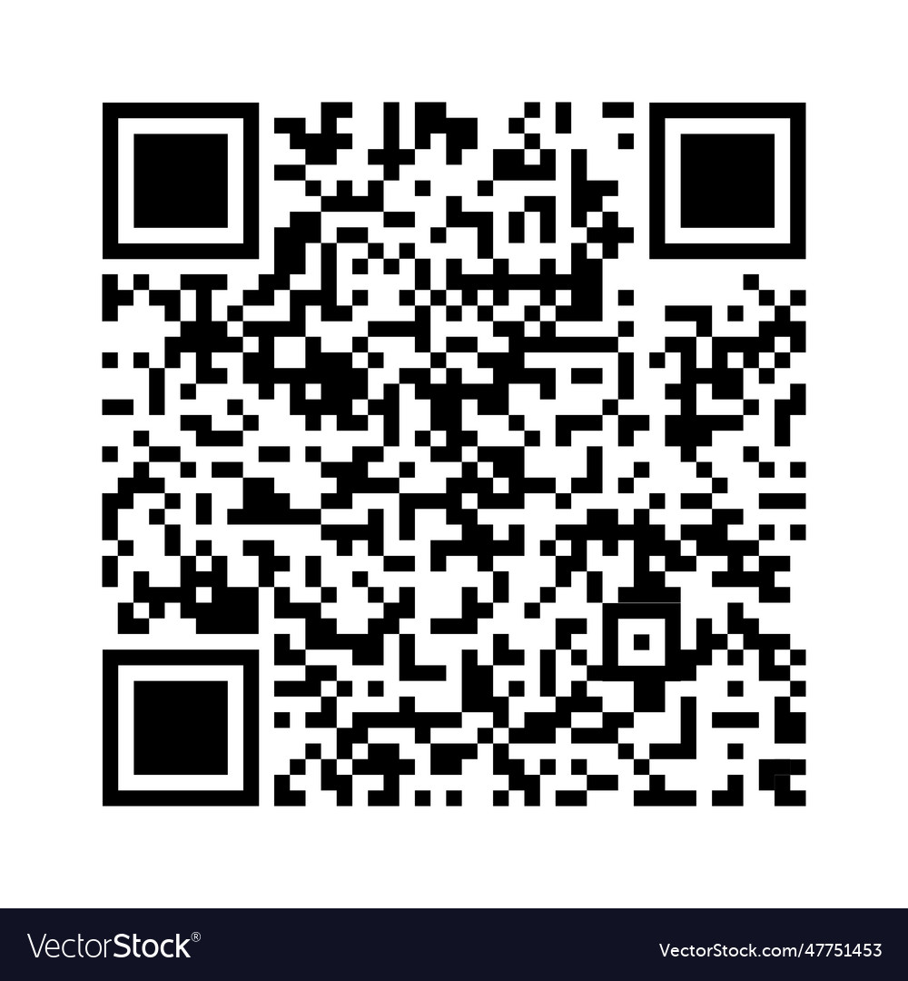 Black white qr code quick response Royalty Free Vector Image