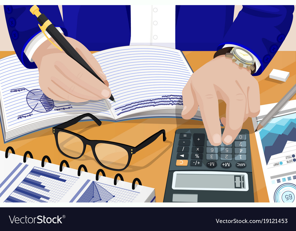 Businessman solving problems Royalty Free Vector Image