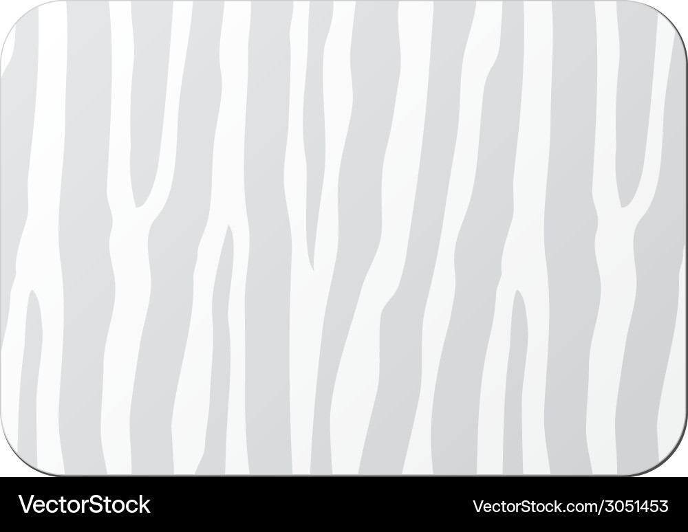 Card with zebra pattern Royalty Free Vector Image