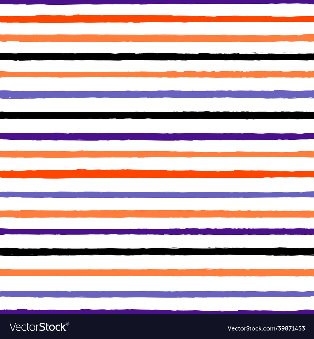 Halloween stripe seamless repeat pattern Vector Image