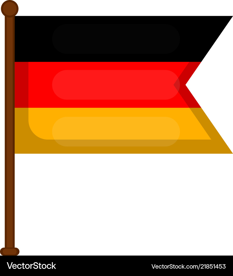 Isolated flag of germany Royalty Free Vector Image