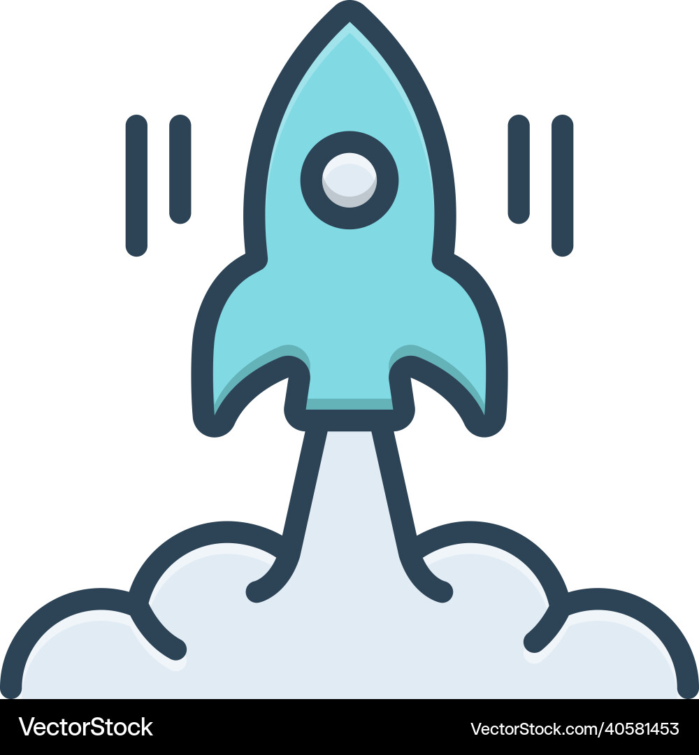 Launch Royalty Free Vector Image - VectorStock