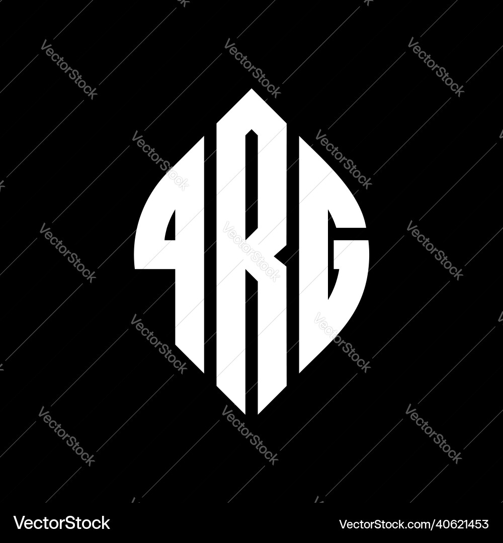 Qrg circle letter logo design with circle Vector Image