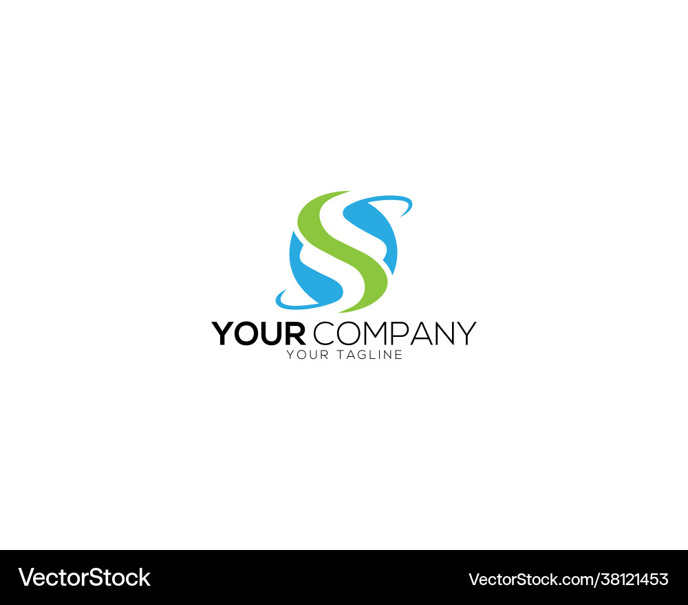 S letter logo and icon design Royalty Free Vector Image