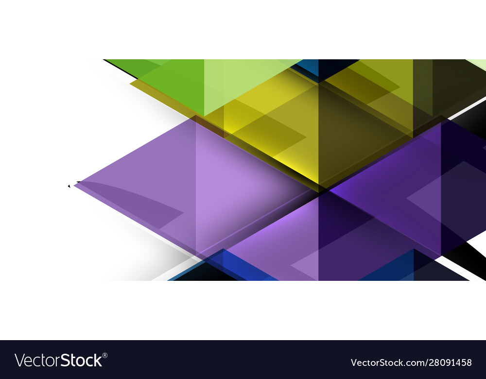 Abstract Triangle Pattern Colorful Backdrop Vector Image