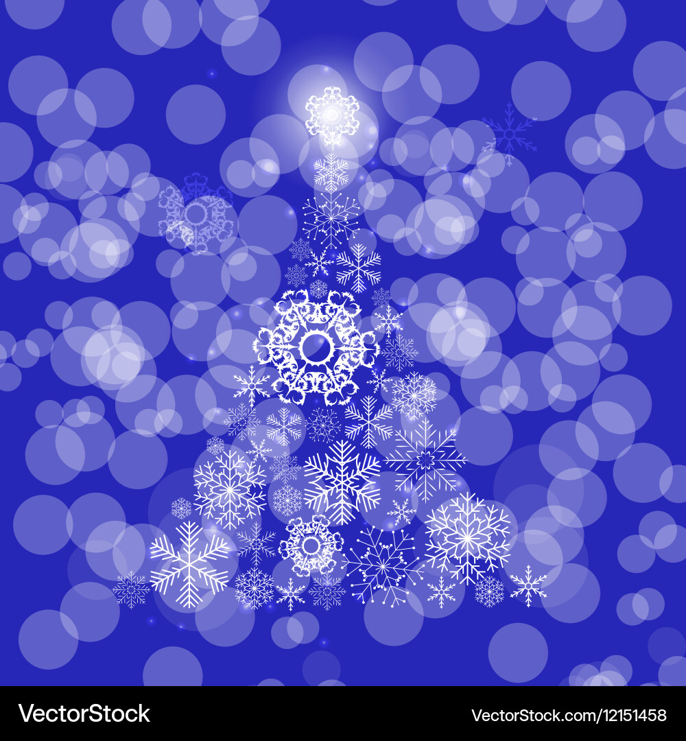Christmas snowflakes background Royalty Free Vector Image