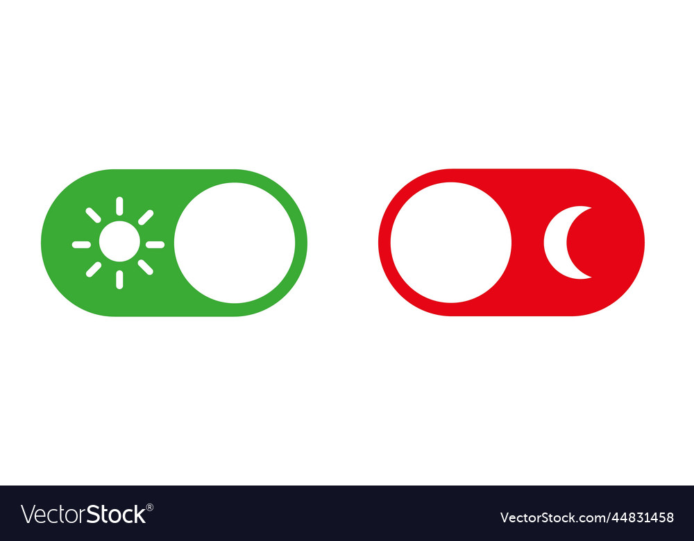 Day night switch toggle dark mode light mode swi Vector Image
