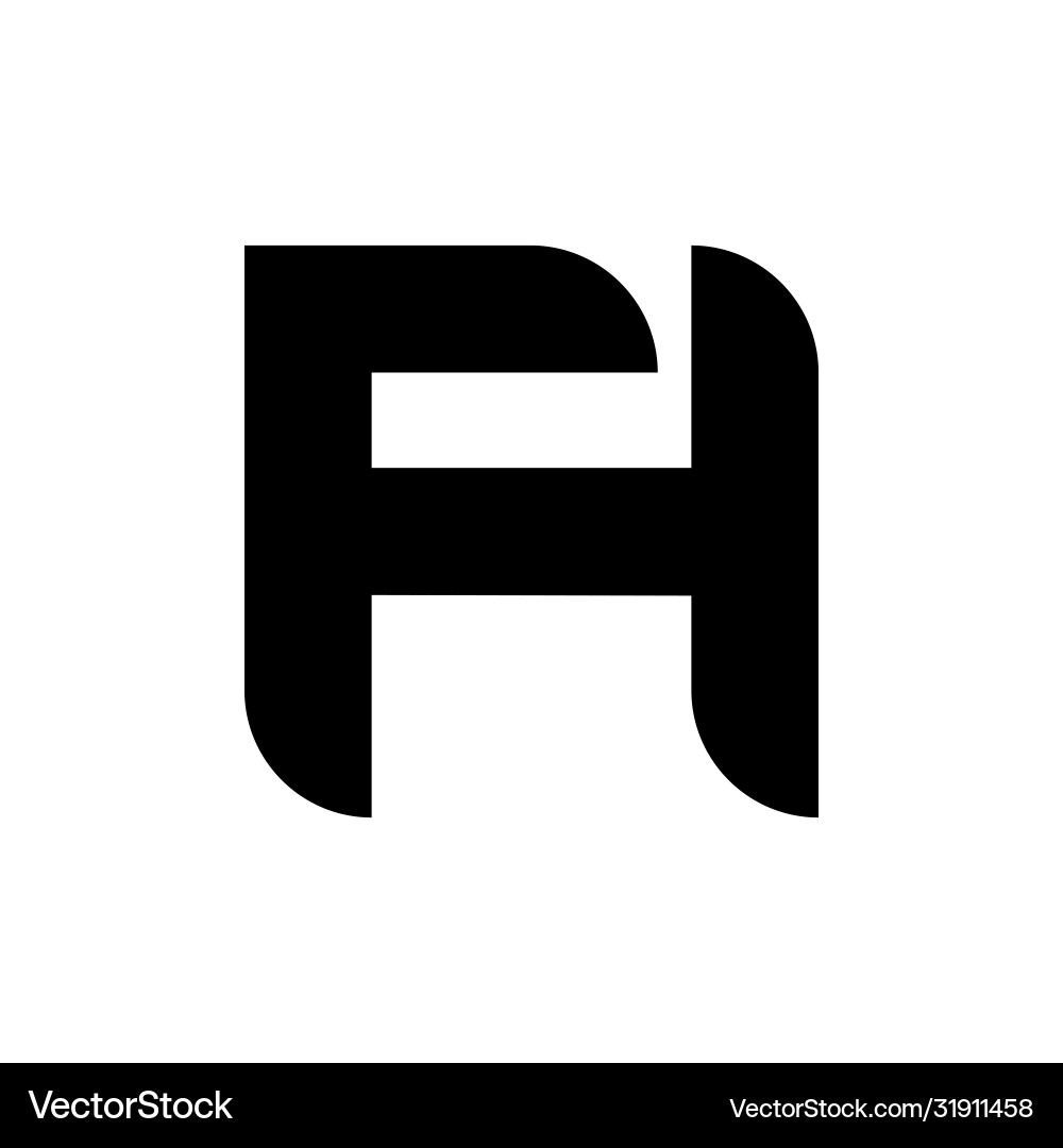 Fi letter logo design with simple style Royalty Free Vector