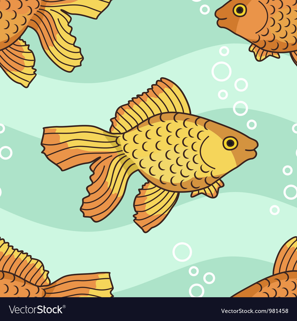 Fish pattern Royalty Free Vector Image - VectorStock